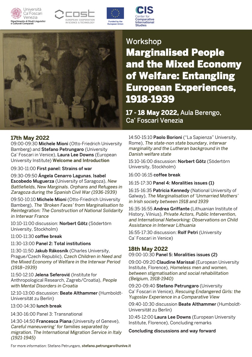 WORKSHOP: MARGINALISED PEOPLE AND THE MIXED ECONOMY OF WELFARE – WHO ...